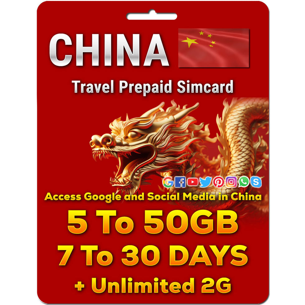 China SIM Card | 5G/4G Travel Data 7–30 Days | No VPN Needed – SimPower ...